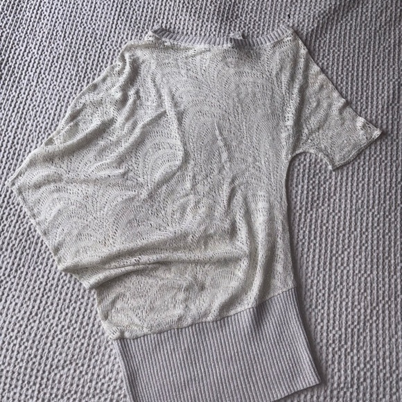 mandee | Other | Mandee White Boxy Oversized Short Sleeve Blouse | Poshmark